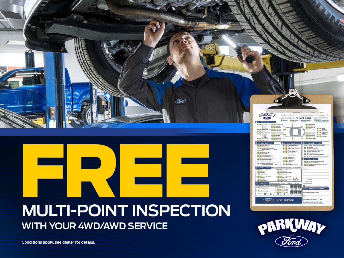 Free Multi-Point Inspection with 4WD/AWD Service | Parkway Ford